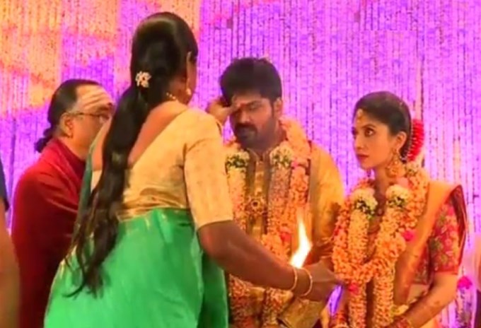 Manchu Manoj And Pranathi Reddy Engagement - Filmibeat
