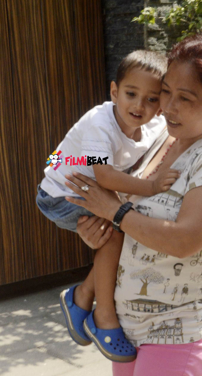 Kiran Rao Spotted With Her Son Azad Rao Khan At Her Residence - Filmibeat
