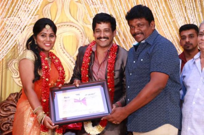 Actor Vidharth And Gayathri Devi Wedding Reception - Filmibeat