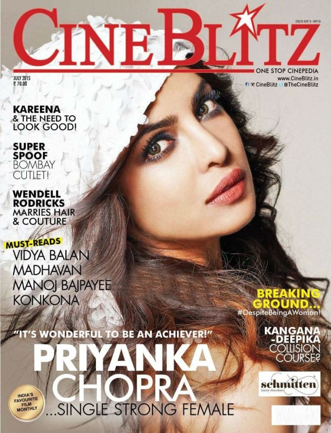 Priyanka Chopra On Cineblitz Magazine July 2015 - Filmibeat