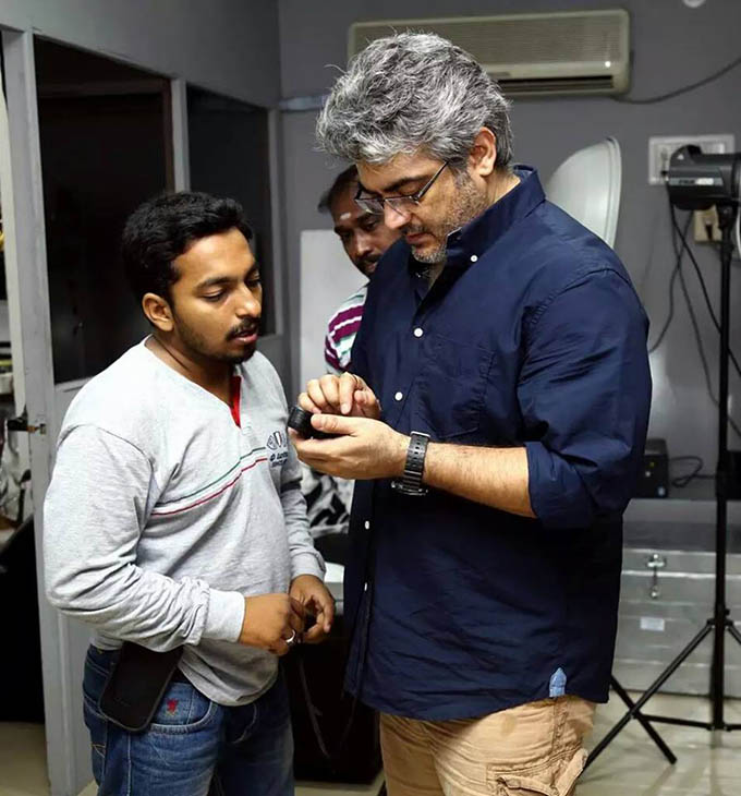 Ajith Photoshoot With Appukutty (Siva Balan) - Filmibeat