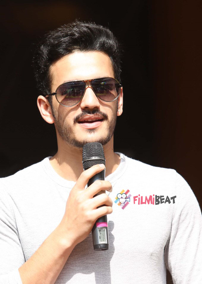 Akhil Promotions At St. Francis College - Filmibeat