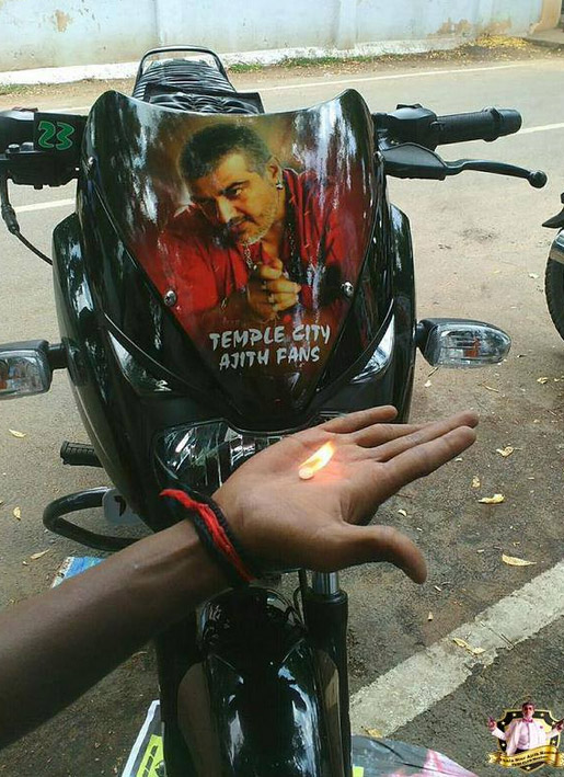 Ajith Kumar Fans Celebrate Vedalam Teaser launch - Filmibeat