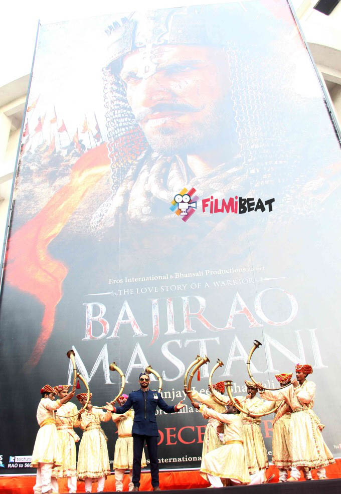 Poster Launch of film Bajirao Mastani - Filmibeat