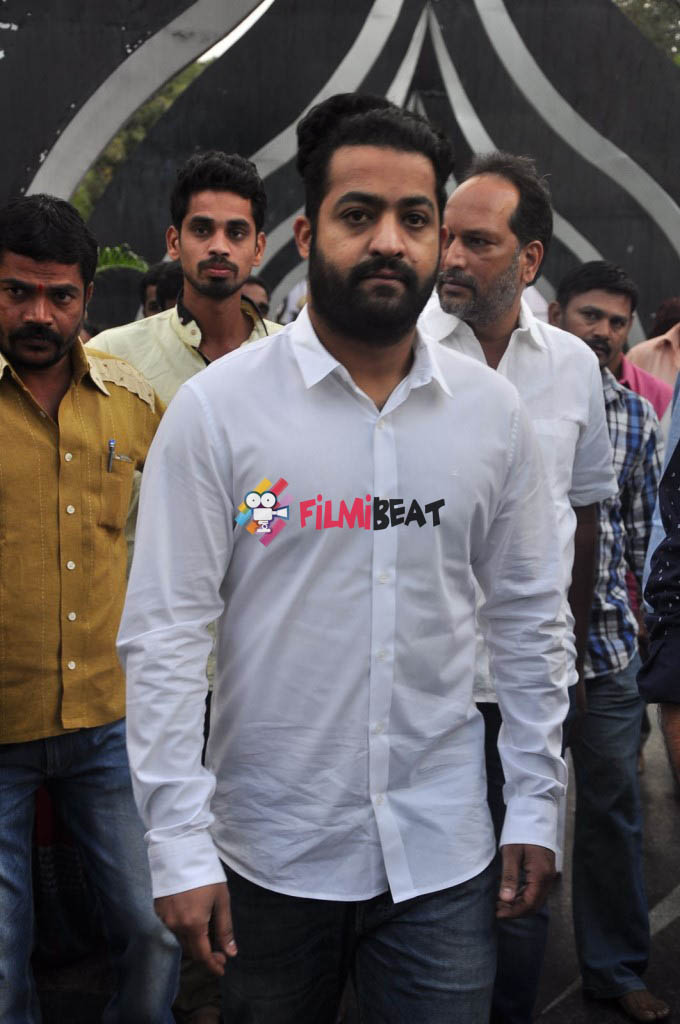 NTR 20th Vardhanthi Stills At NTR Ghat - Filmibeat