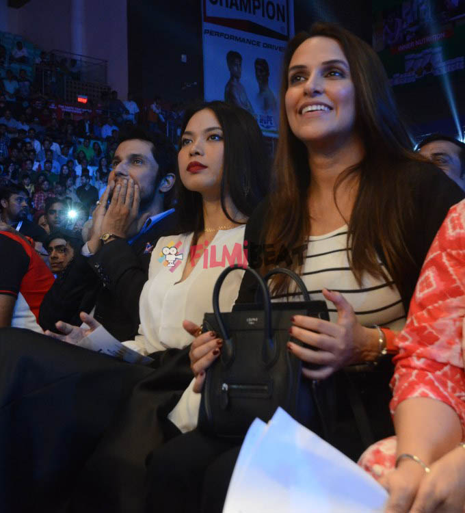 Randeep Hooda And Neha Dhupia At Finals Of Pro Boxing League - Filmibeat