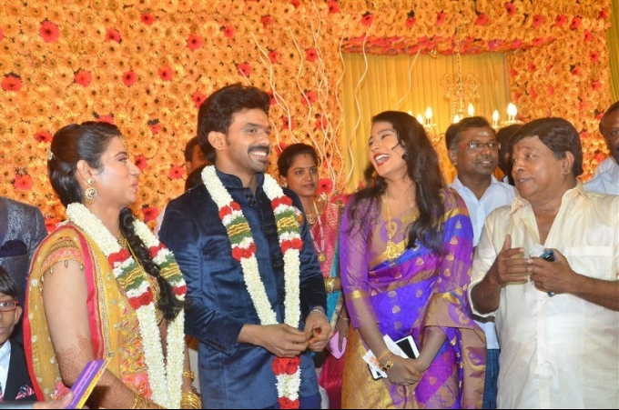 Actor Singamuthu Son Wedding Reception - Filmibeat