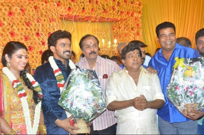 Actor Singamuthu Son Wedding Reception - Filmibeat