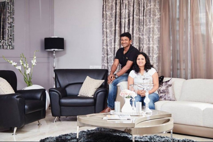 Puneeth Rajkumar House Interior Design By Godrej Interio - Filmibeat