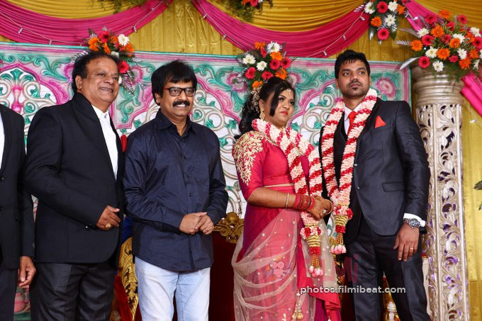 Actor Vasu Vikram Daughter Vasugi Wedding Reception - Filmibeat