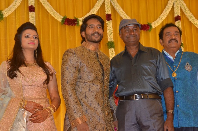 Actor Pandu Son Pintu Wedding Reception - Filmibeat