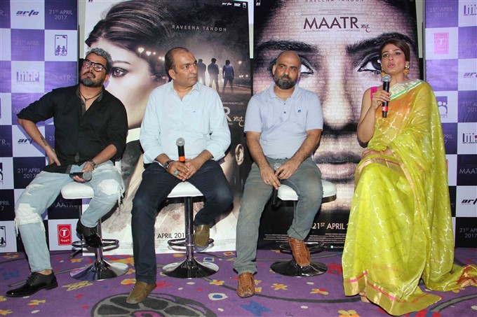 Raveena Tandon's Trailer Launch Of Film Maatr - Filmibeat