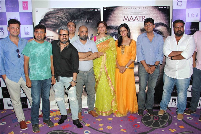 Raveena Tandon's Trailer Launch Of Film Maatr - Filmibeat