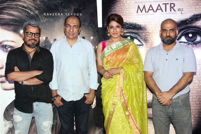 Raveena Tandon's Trailer Launch Of Film Maatr - Filmibeat