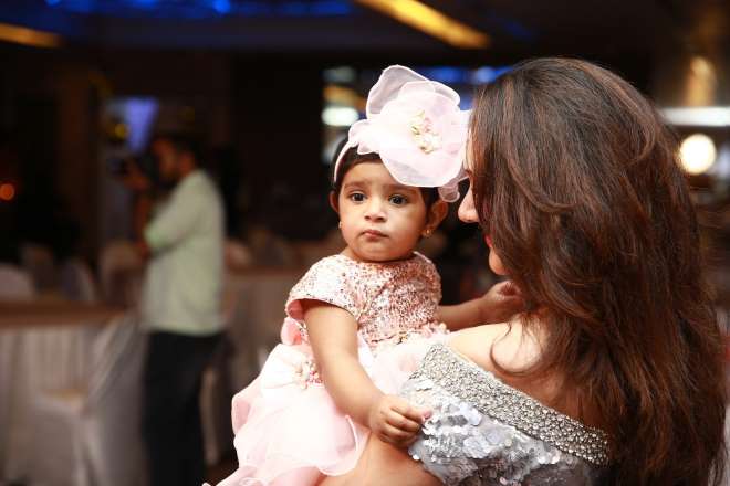 Sridevi Vijaykumar & Rahul's Daughter Baby Rupikaa 1st Year Birthday ...