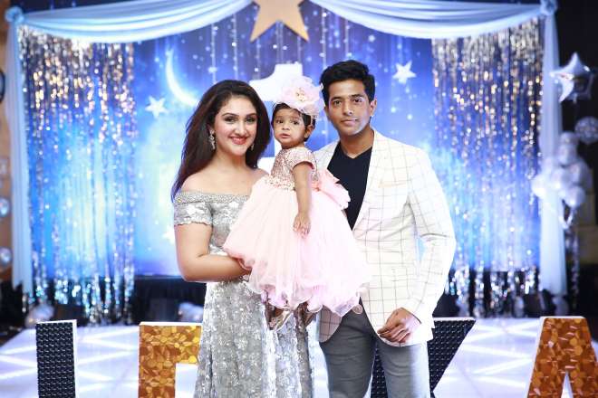 Sridevi Vijaykumar & Rahul's Daughter Baby Rupikaa 1st Year Birthday ...