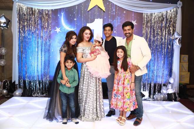 Sridevi Vijaykumar & Rahul's Daughter Baby Rupikaa 1st Year Birthday ...