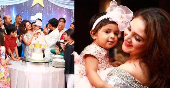 Sridevi Vijaykumar & Rahul's Daughter Baby Rupikaa 1st Year Birthday ...