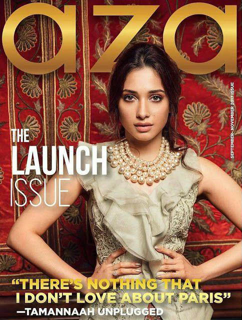 Tamannaah Poses For Aza Fashion Magazine 2017 - Filmibeat