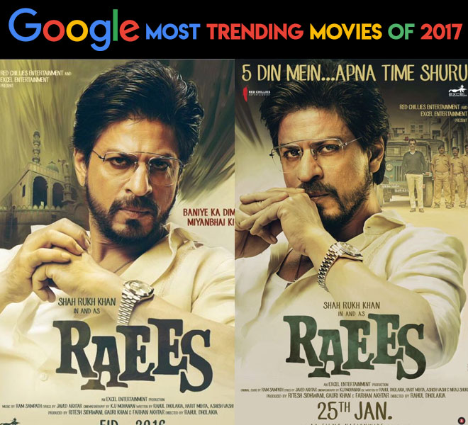 Google Most Trending Movies Of 2017 - Filmibeat