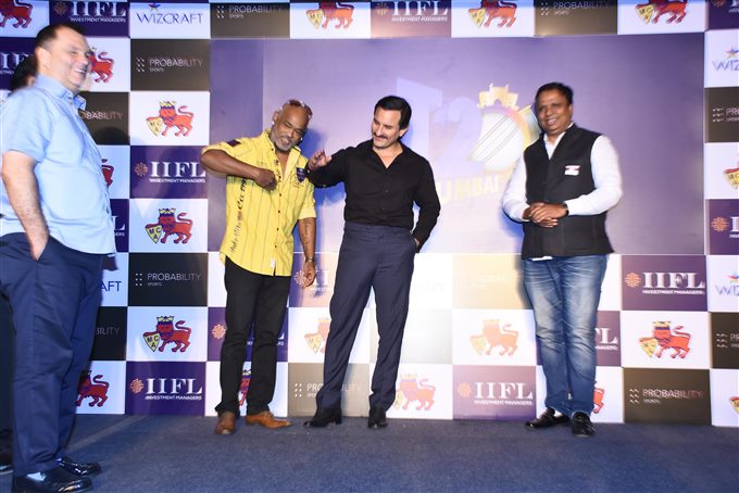 Saif Ali Khan Unveil Official Logo T20 Mumbai League - Filmibeat