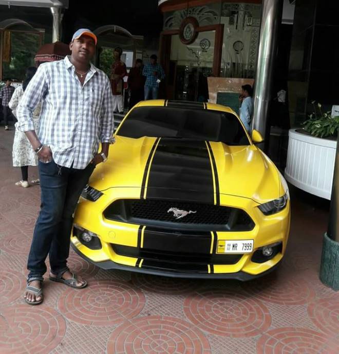Darshan New Car Ford Mustang Boss 302 - Filmibeat