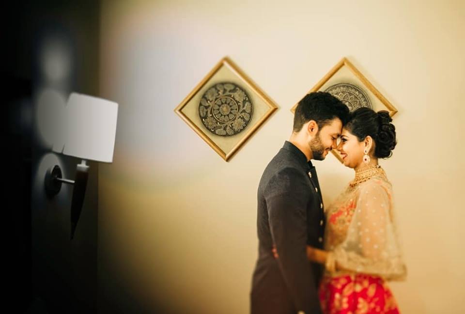B C Patil Daughter Srushti Patil & Sanjay Marriage Photos - Filmibeat