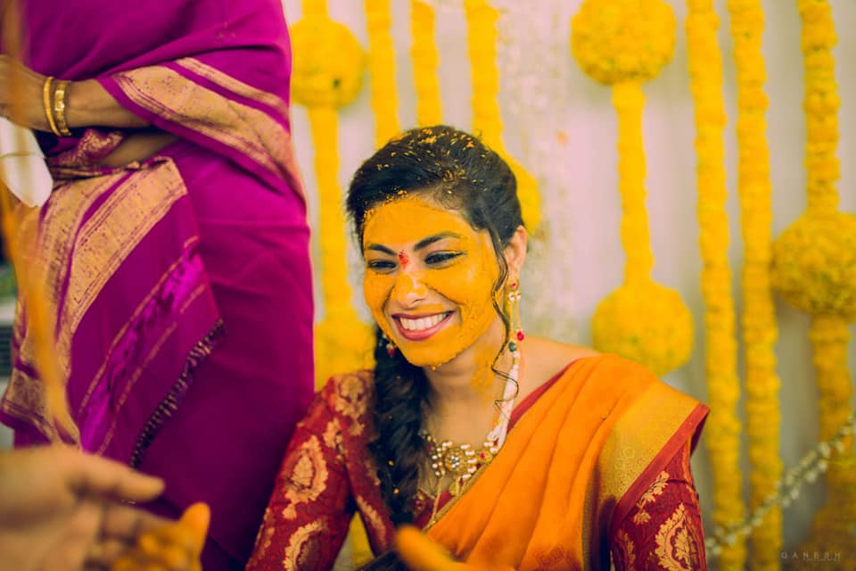 B C Patil Daughter Srushti Patil & Sanjay Marriage Photos - Filmibeat