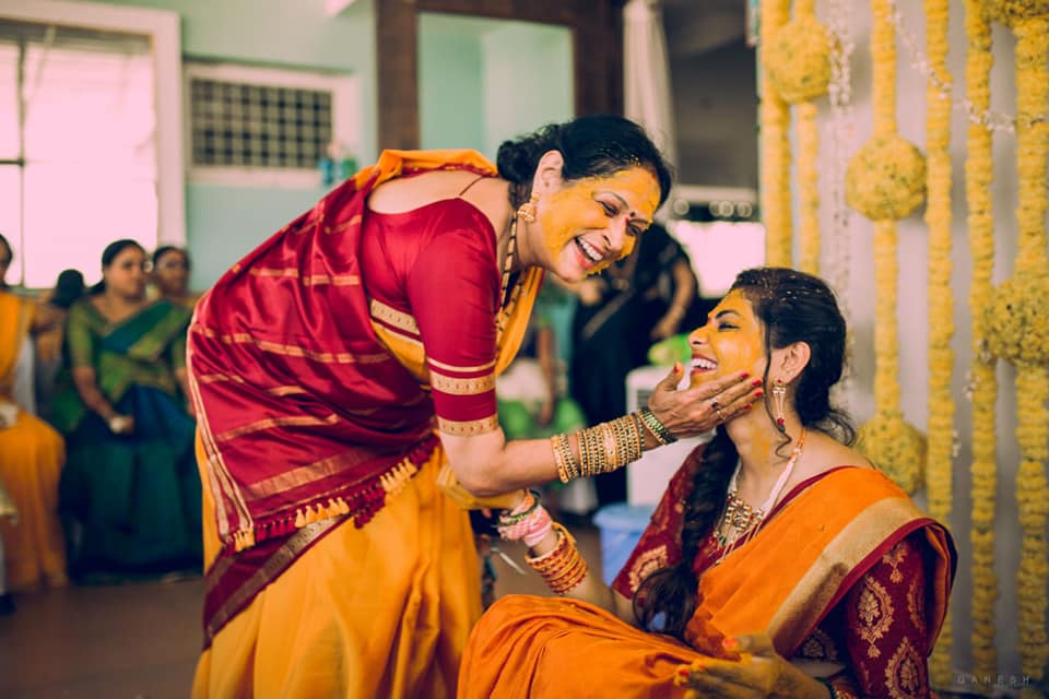 B C Patil Daughter Srushti Patil & Sanjay Marriage Photos - Filmibeat
