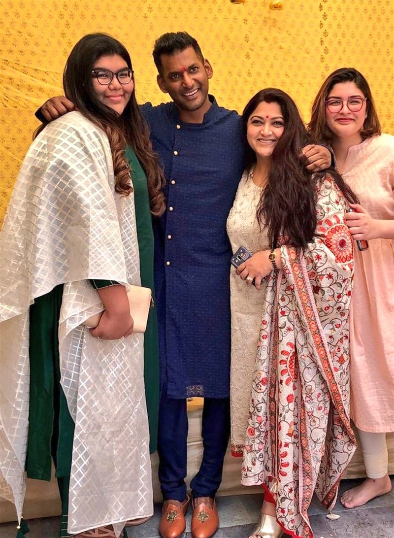 Tamil actor Vishal And Anisha Reddy Engagement Photos - Filmibeat