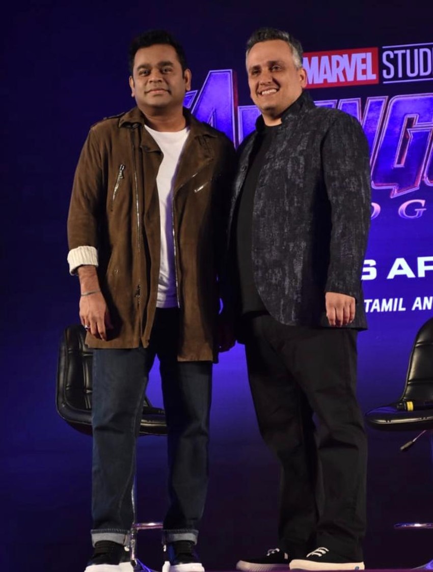 AR Rahman & Director Of Marvel Joe Russo At The Launch Marvel Anthem ...