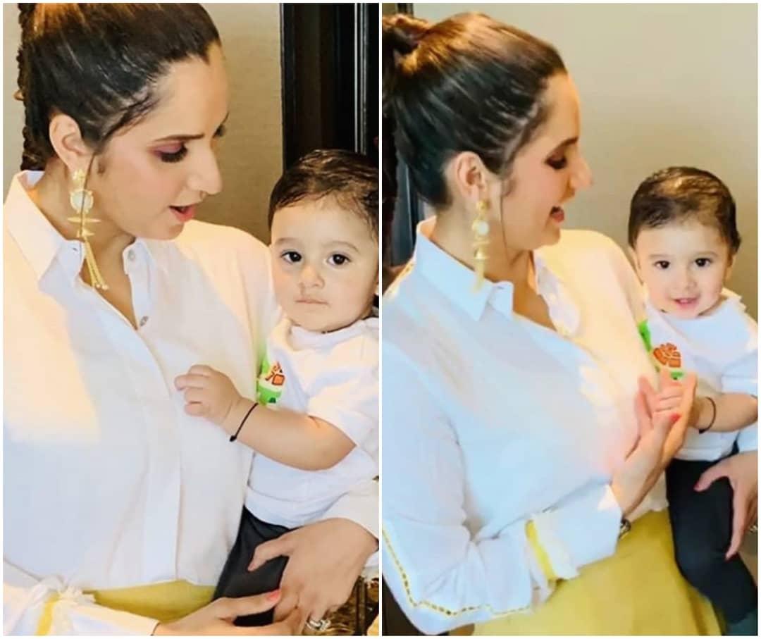 Adorable Photos Of Sania Mirza Son Izhaan Mirza Malik Photos Filmibeat