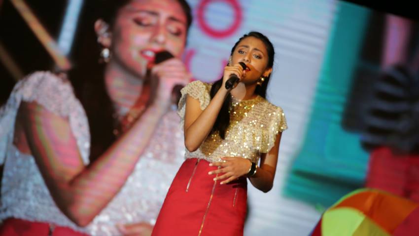 California Based Pop Singer Hitha 14 Years Girl Performs In Chennai ...