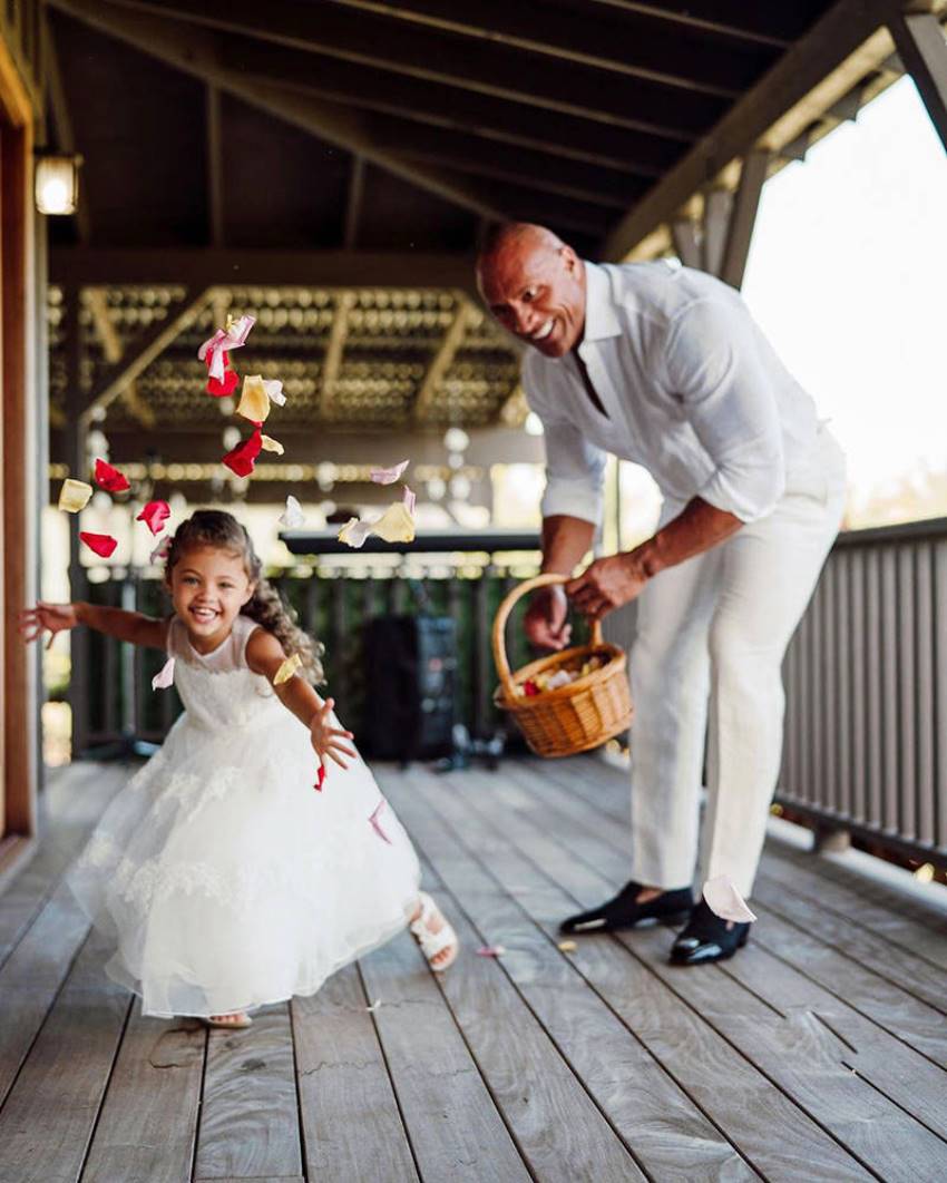 Dwayne The Rock Johnson Ties With Laura Hashian in Secret Hawaiian ...