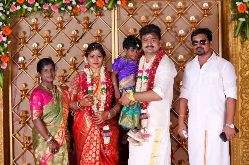Producer M. Saravanan Entered Wedlock With Sravya Keerthana Photos ...