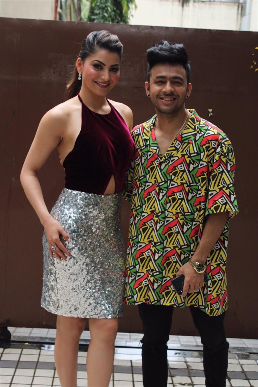 Urvashi Rautela & Tony Kakkar at the Promotions of song 'Bijli Ki Taar ...