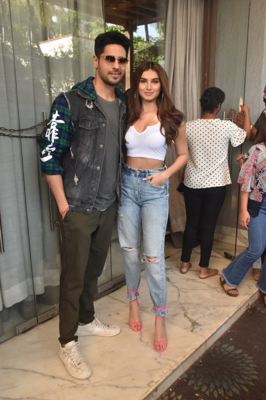 Siddharth Malhotra & Tara Sutaria snapped promoting the film ...