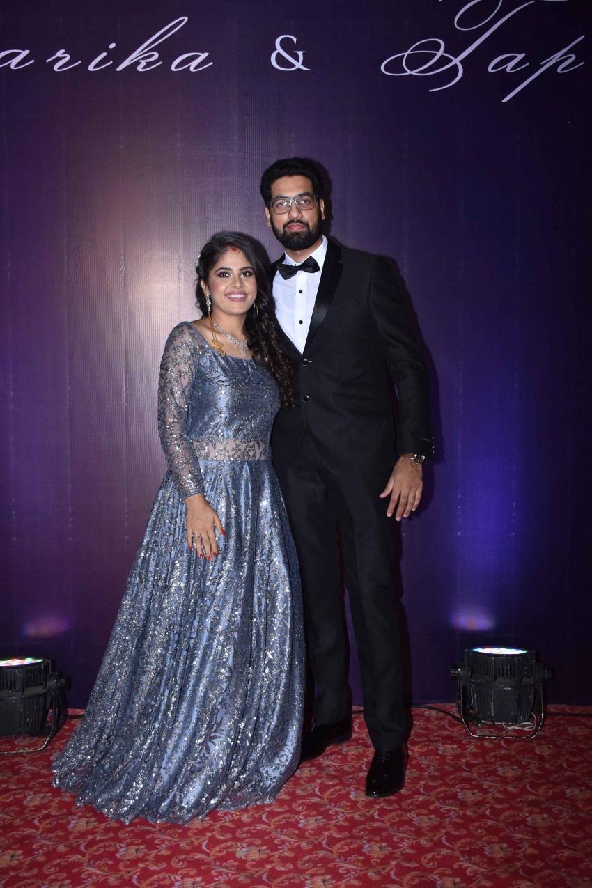 Celebs At Shaarika Pandit's Wedding Reception - Filmibeat