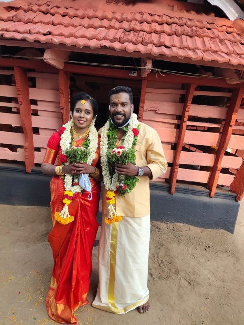 Manikandan Achari And Anjali Marriage Photos - Filmibeat