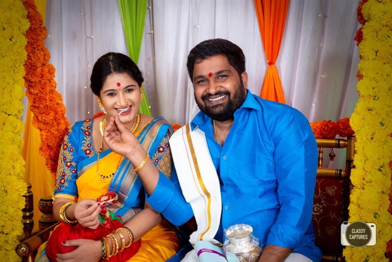 Film Director Pavan Wadeyar Wife Apeksha Purohit Baby Shower Ceremony Photos - Filmibeat