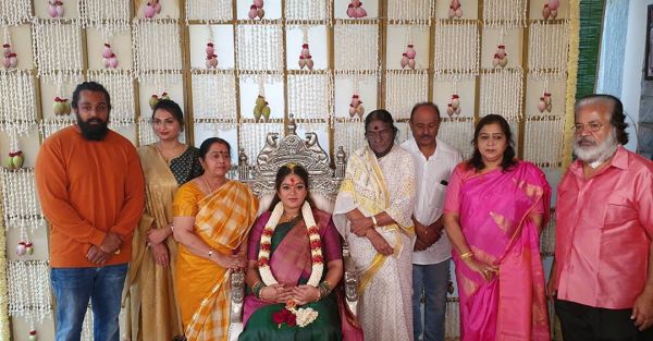 Meghana Raj Srimantha Function At her Residence Photos - Filmibeat
