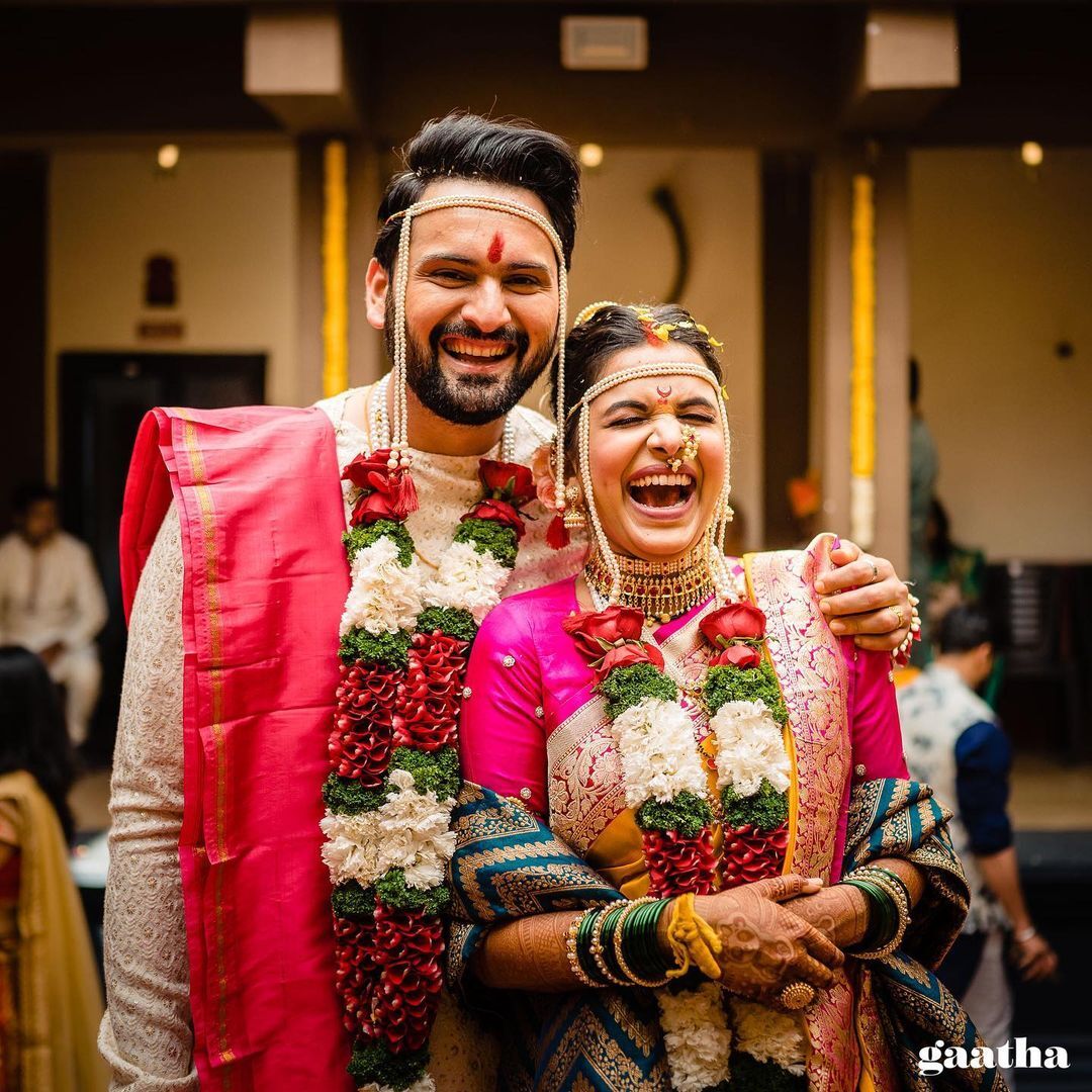Siddharth Chandekar And Mitali Mayekar Marriage Photos - Filmibeat