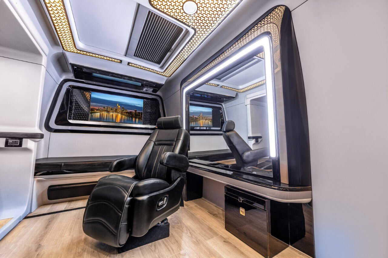 Seen Inside Pics Of Allu Arjun’s Caravan FALCON Yet? - Filmibeat