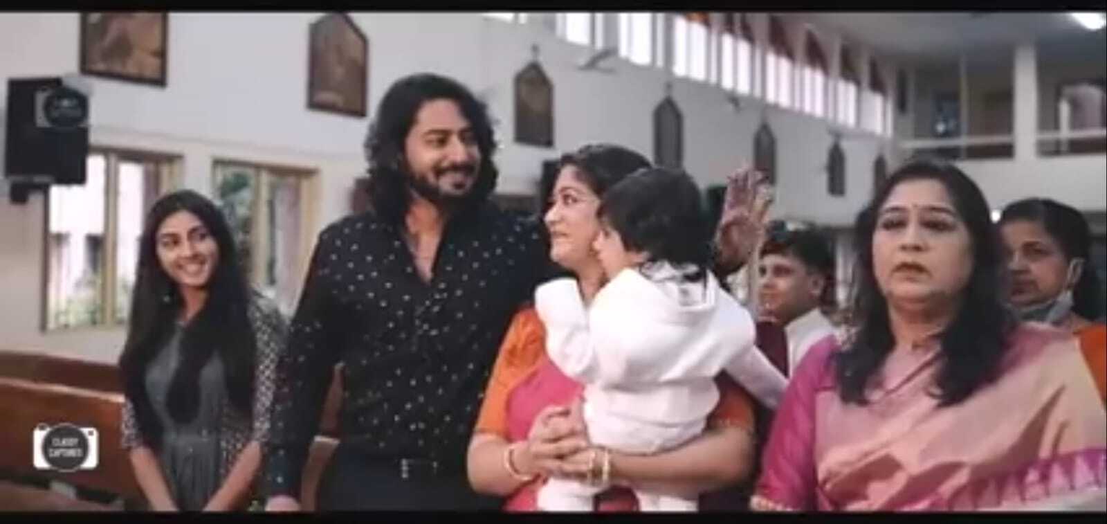 Meghana Raj son Ryan Raj Sarja Naming Ceremony - Filmibeat