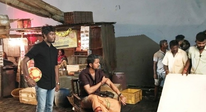 These BTS Pictures Of Vijay, Nayanthara And Atlee From Bigil Sets ...