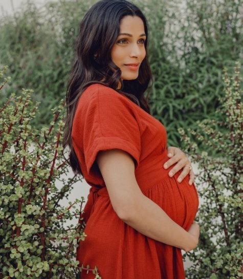 Mom-To-Be Freida Pinto Glows At Her Baby Shower - Filmibeat
