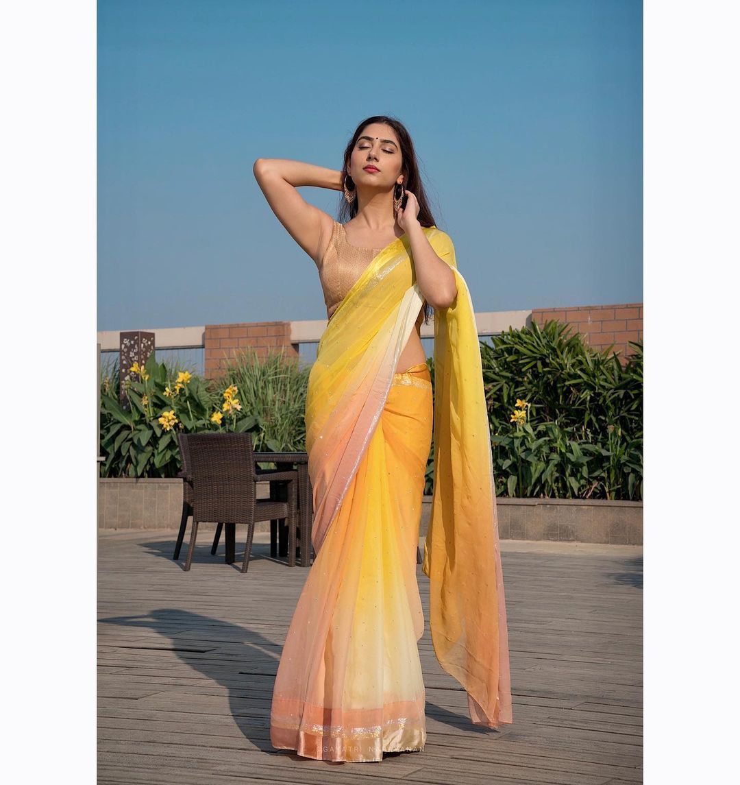 Disha Parmar’s Saree Pictures Will Make You Fall In Love With Her ...