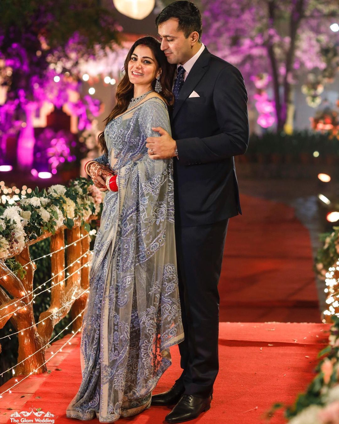 Shraddha Arya's Dreamy Pictures From Her Wedding Reception - Filmibeat
