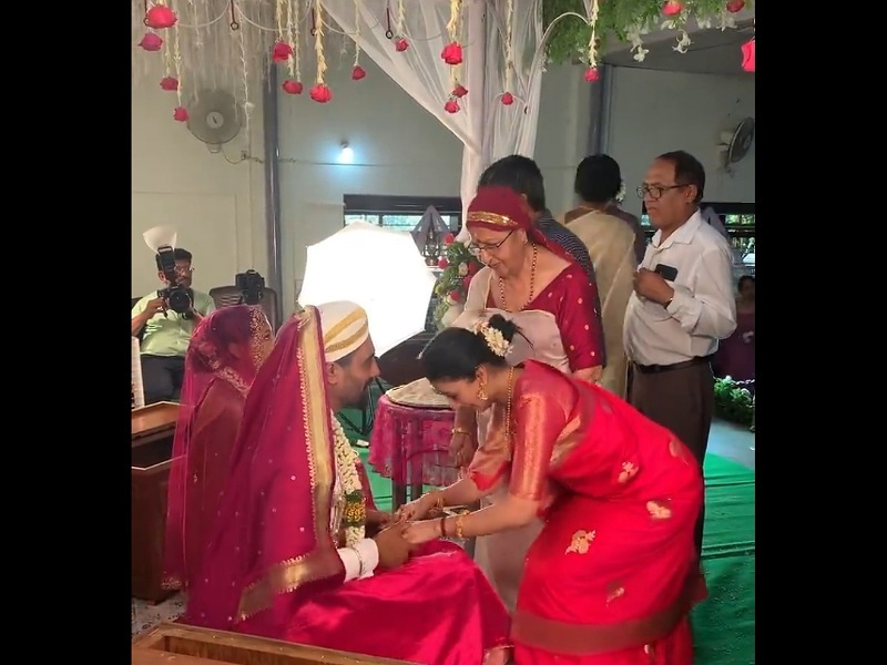 Harshika Poonacha Brother Chethan Chengappa Wedding - Filmibeat