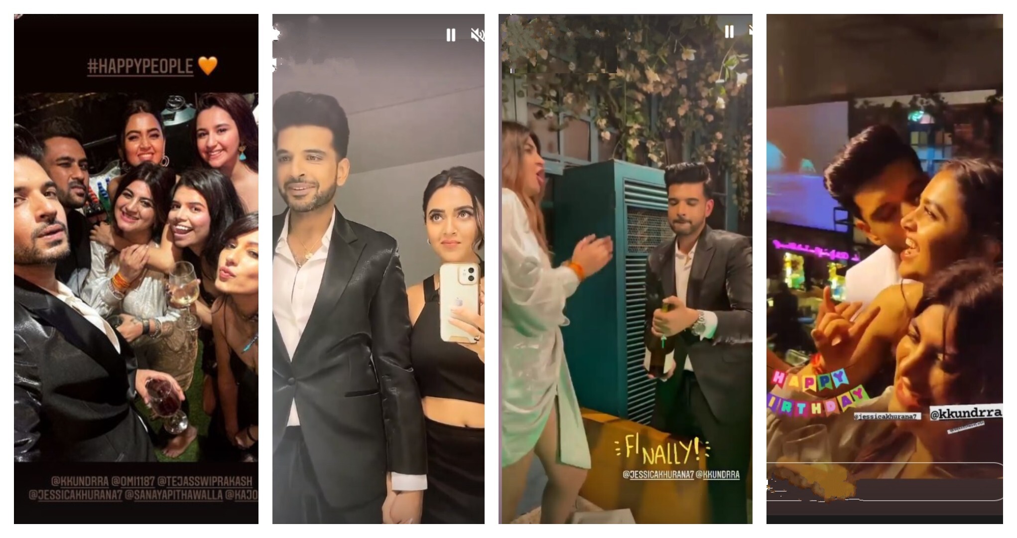 Karan Kundrra & Tejasswi Prakash Have Super Fun With Their Friends At ...